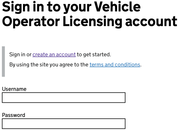 How to Manage Your Vehicle Operator Licence on-line - TMconsultant